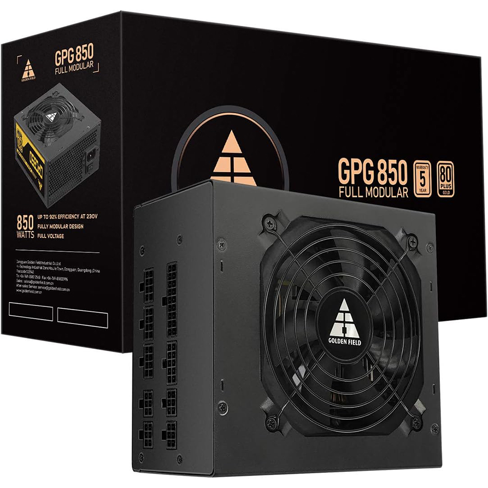 Nguồn Golden Field GPG850 850W 80 Plus Gold Full Modular