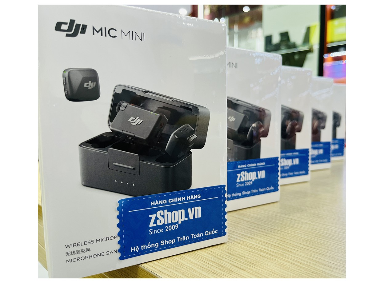Microphone DJI Mic Mini (2TX + 1RX + Hộp Sạc)